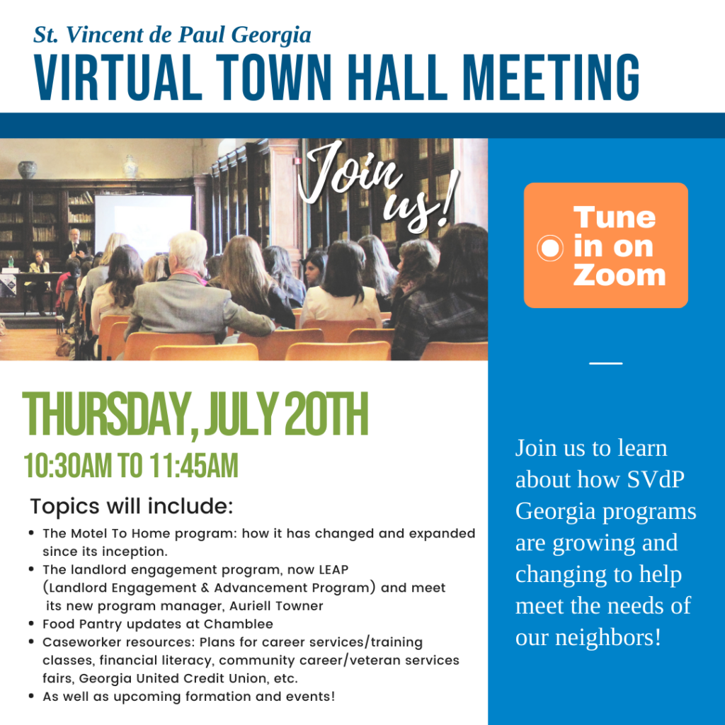 SVdP Georgia Town Hall 07/20/23 - SVDP Georgia